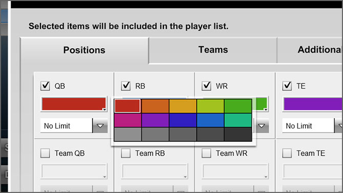 The PrimeTime Draft Experience | Fantasy Football Draft Board Software ...