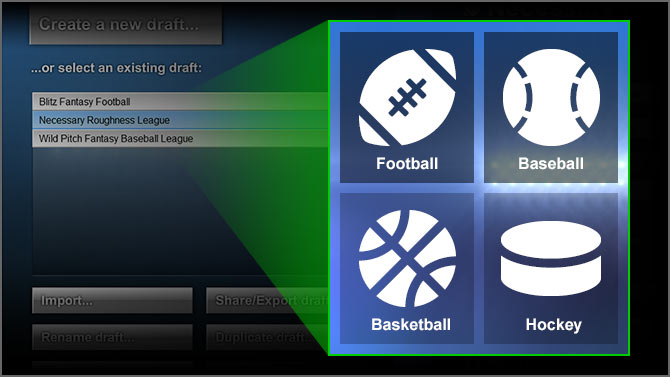 The PrimeTime Draft Experience | Fantasy Football Draft Board Software ...