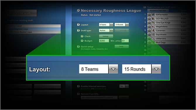 The PrimeTime Draft Experience | Fantasy Football Draft Board Software ...
