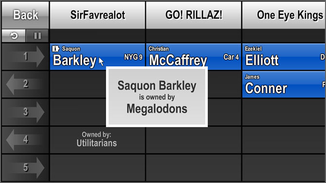 The PrimeTime Draft Experience | Fantasy Football Draft Board Software ...